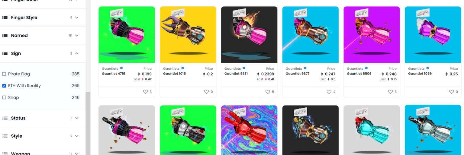 BLU Gauntlet Signs - Boss Logic Universe NFT Breakdown